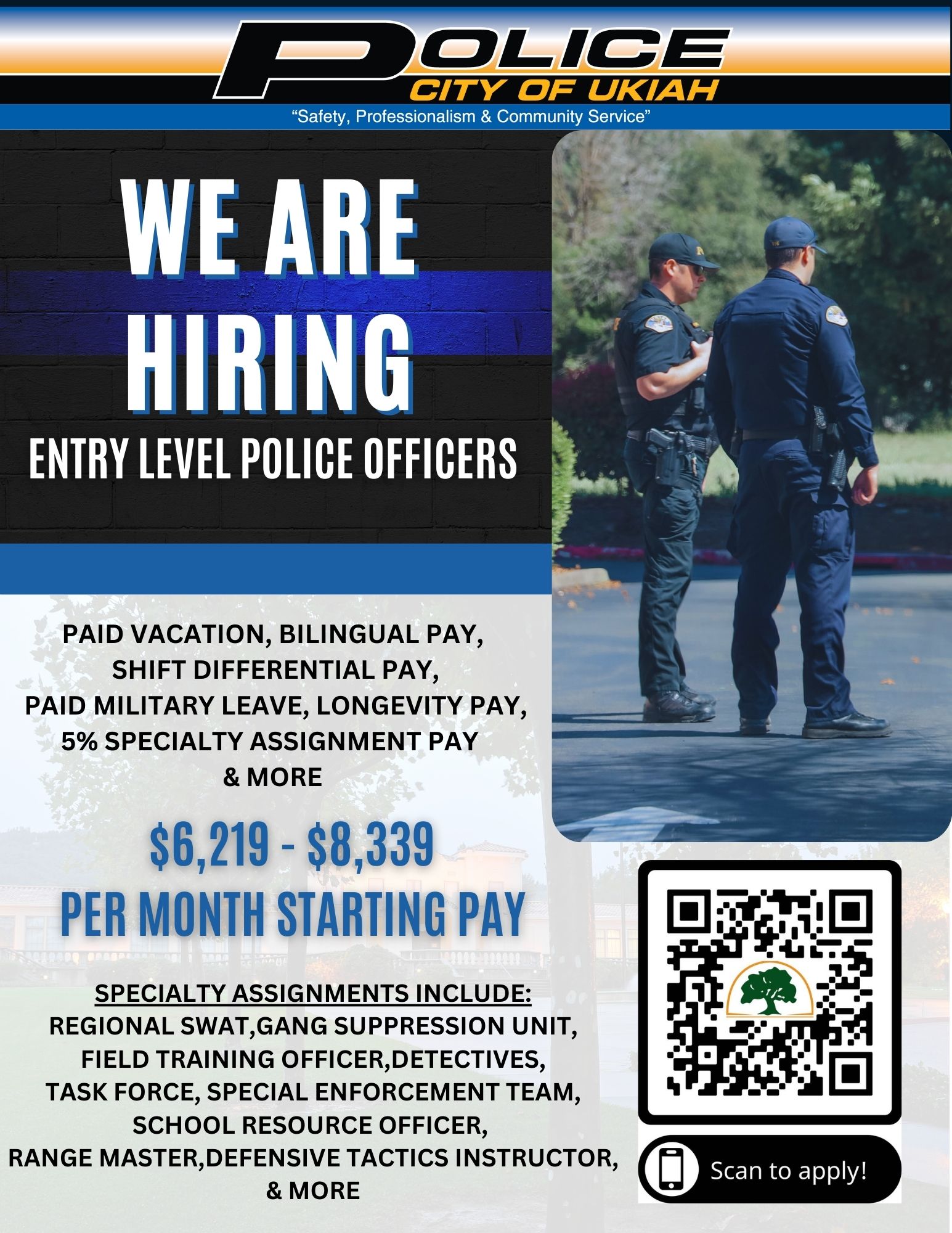 Ukiah, CA Police Department